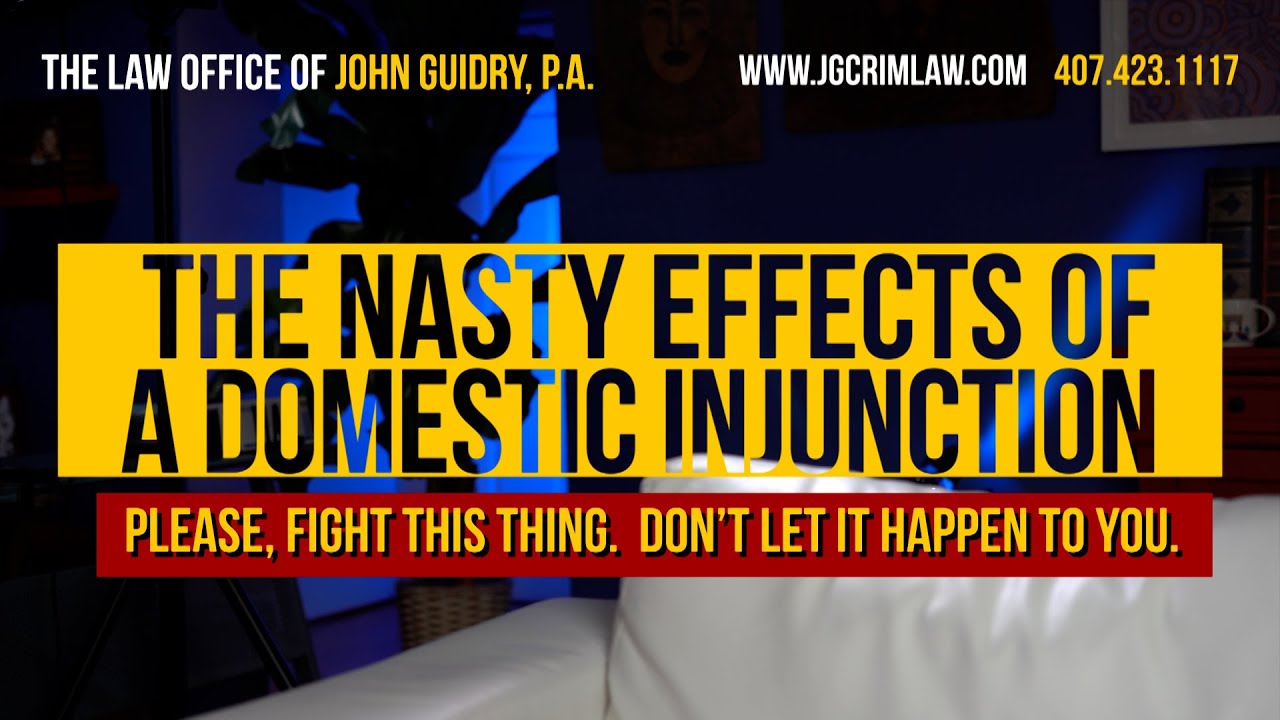 The Nasty Effects of a Domestic Violence Injunction