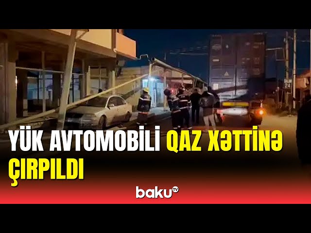 Binədə 3 000 abonent avtomobil qəzası səbəbindən qazsız qaldı - VİDEO - Oxu.az