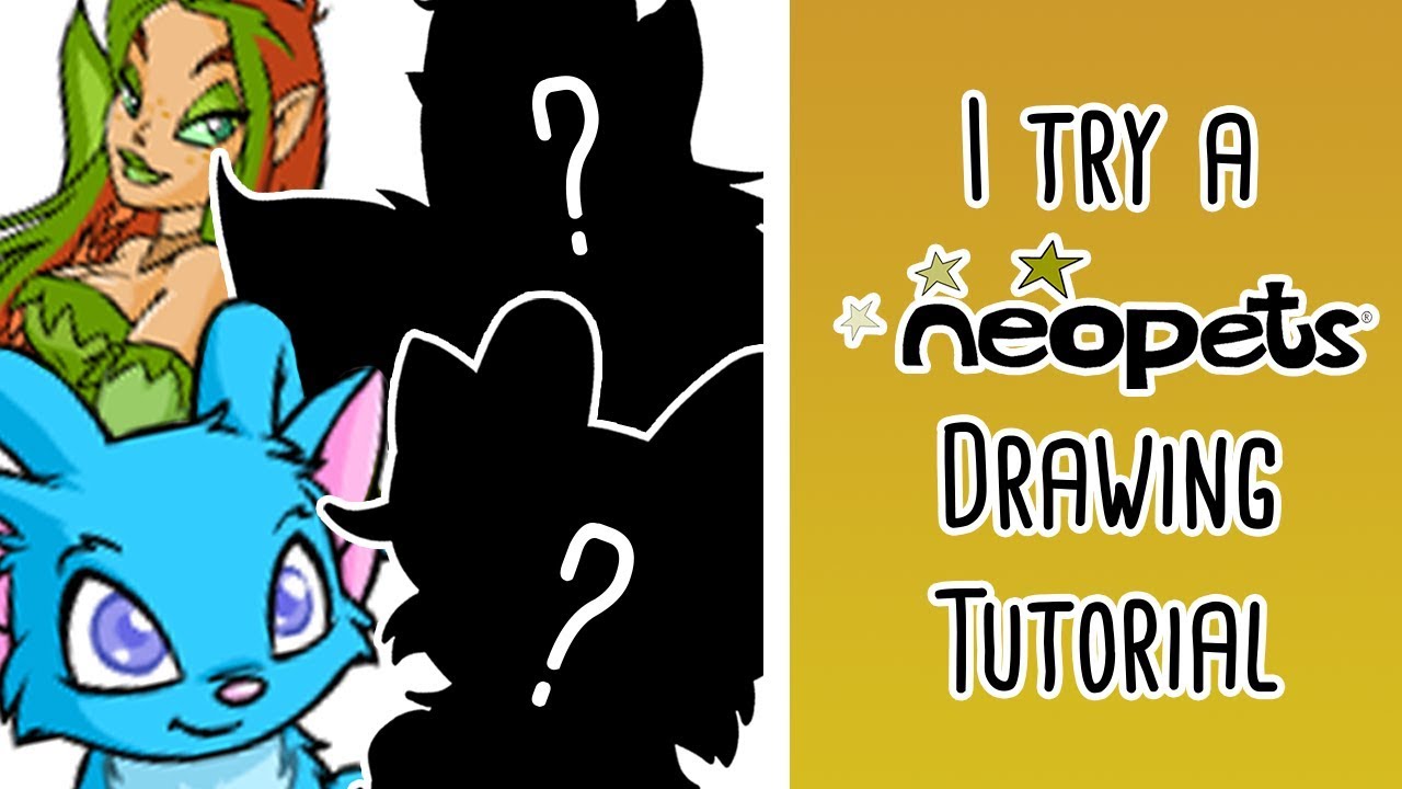 I Try a Neopets Art Tutorial! - Watch Me Draw Neopets Speedpaint