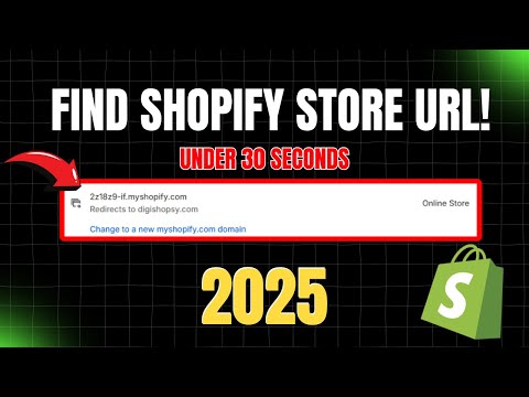 How To See Shopify Store Url 2025 (NEW UPDATE) | Check Shopify Store Link