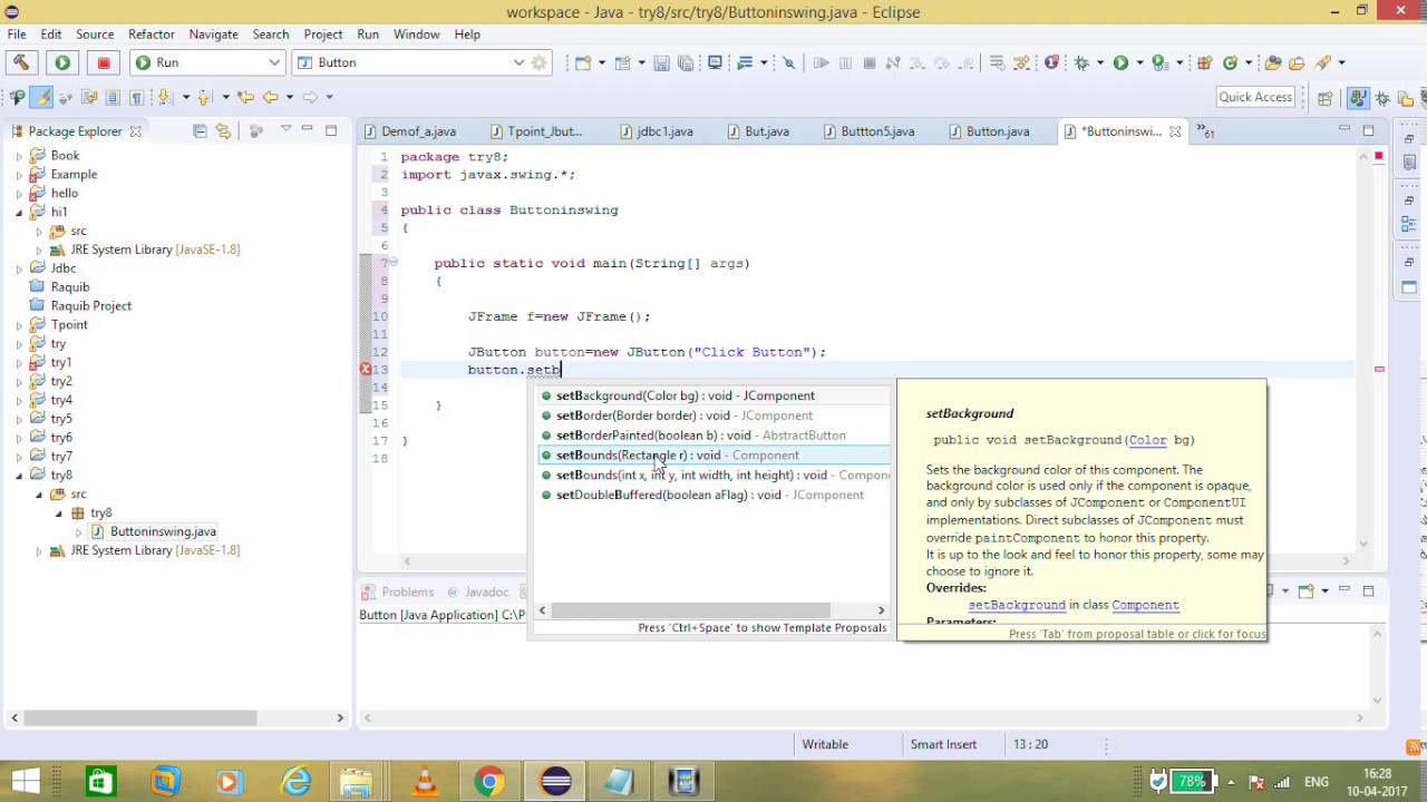 How To Create  JButton in Java Swing So simple..!