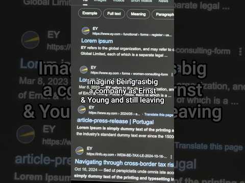 How to find placeholder text you accidentally left on your site - featuring Ernst & Young