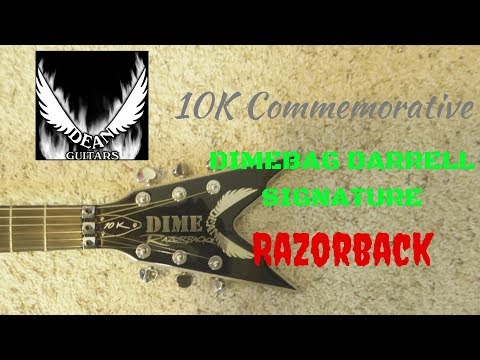 2009 Dean Dime Razorback 10K Commemorative Diamond Plate - | Reverb