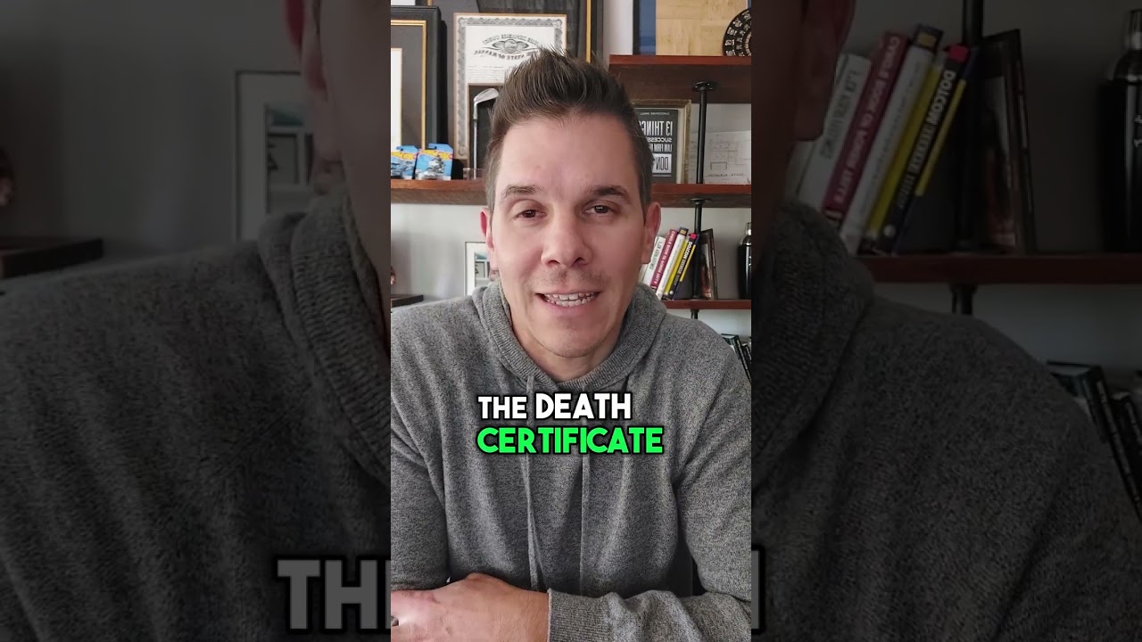 The first thing to do when someone dies.