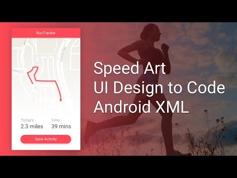 Run Tracker UI Design to Android XML Video Lecture - How to Design UI in Android Studio