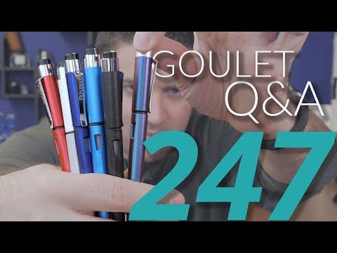 Goulet Q&A 247: Visiting Japan, Tine Spacing, and Using Collectible Pens