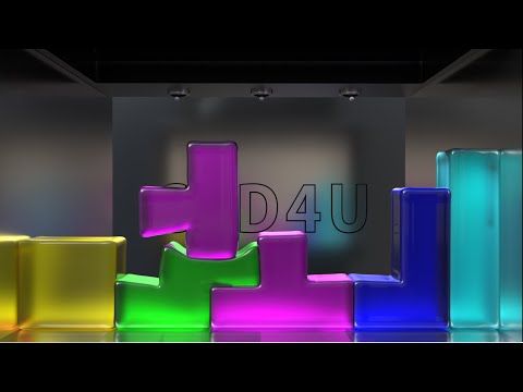 Jelly Style / Remake: Softbody Tetris V31 😋 ❤️ C4D4U