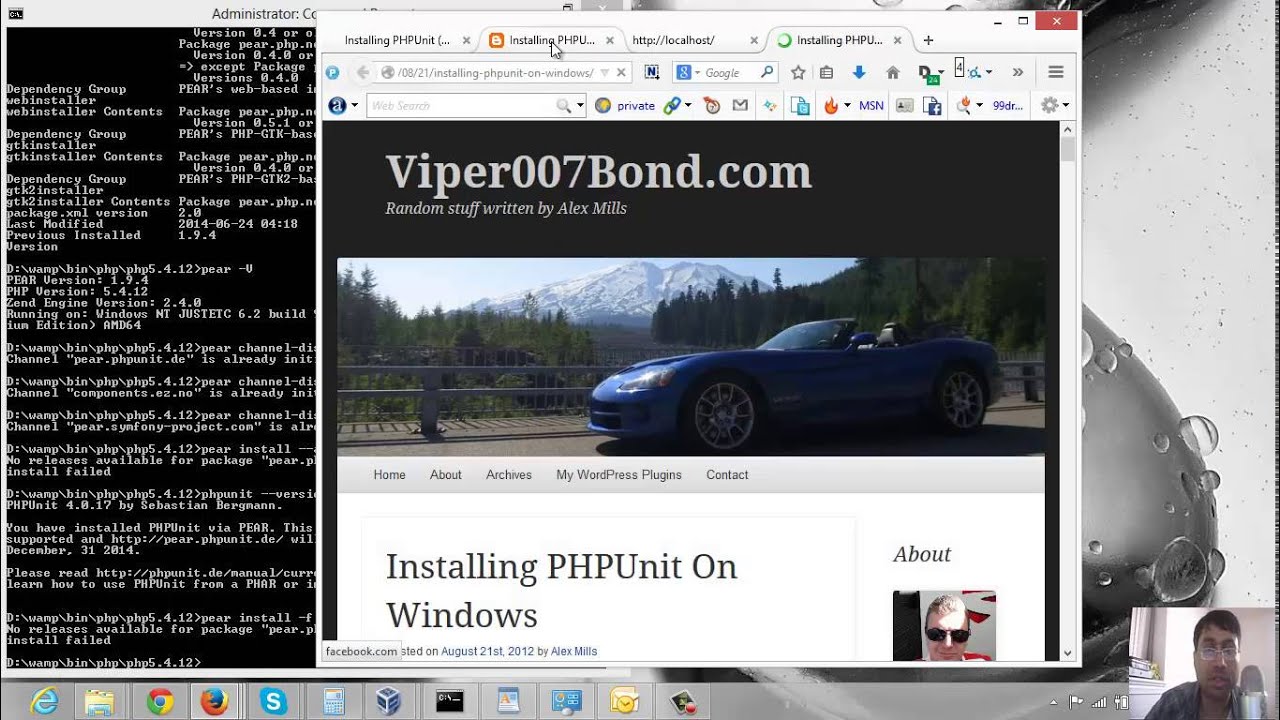 installing pear and phpunit