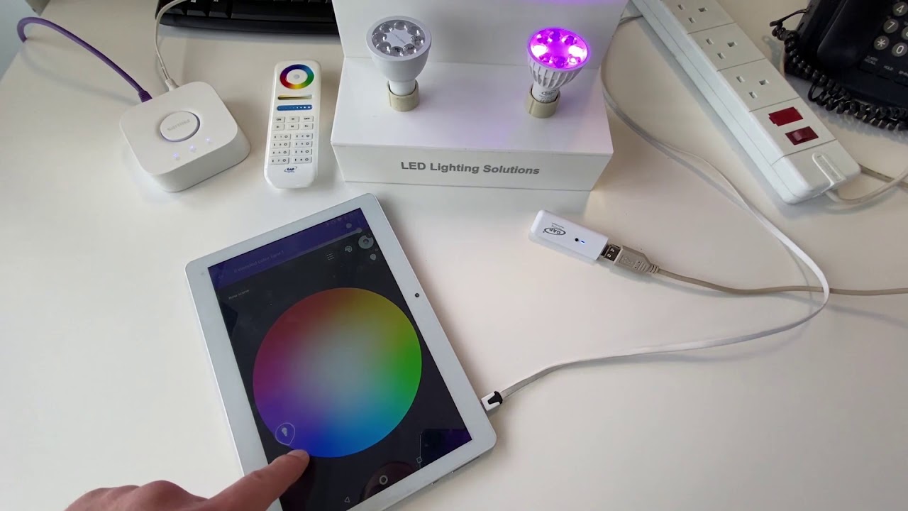 USB Zigbee Bridge with RF Smart Lamp and Philips Hue - Pair | Unpair