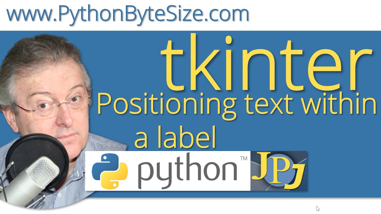 Positioning text within a Python tkinter label