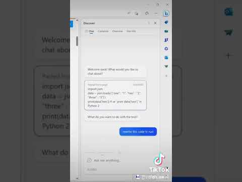 Bing Copilot rewrite code example #ai #copilot #chat #code #microsoft #bing