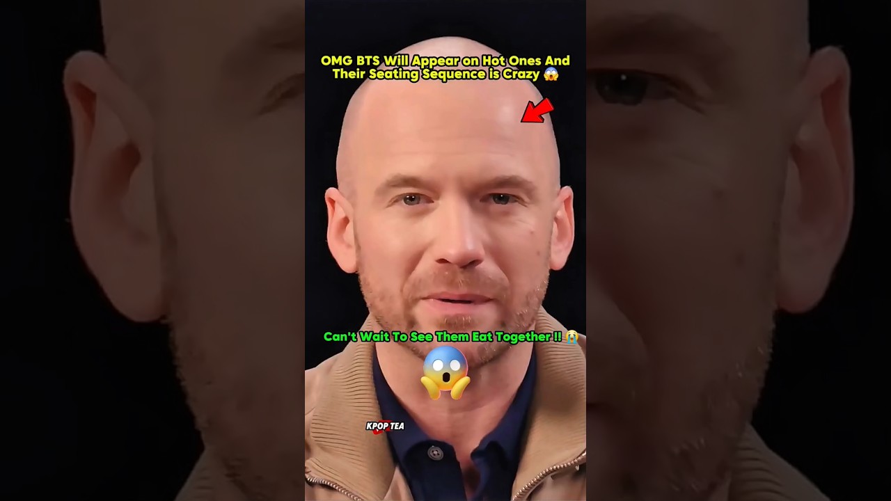 OMG😱BTS Seating Sequence on Hot Ones Show #bts#btsarmy#btsshorts#taehyung#jungkook#jimin#jin#suga