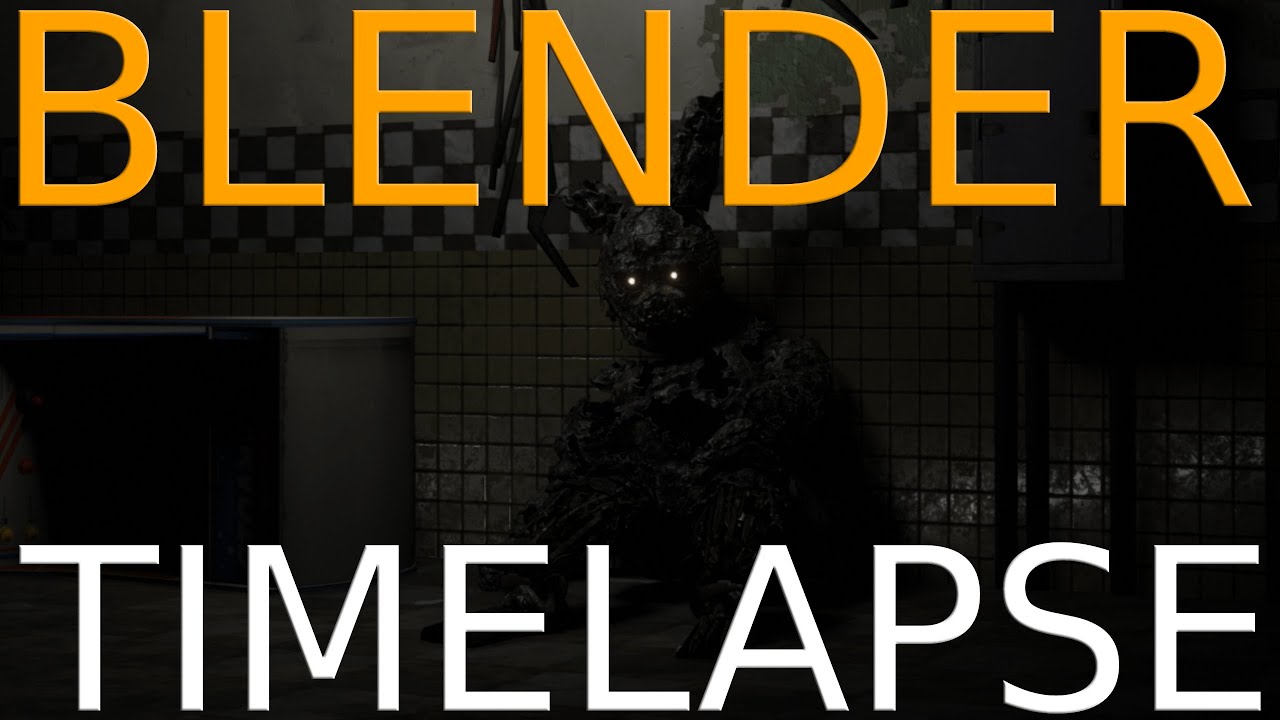 Springtrap Render Timelapse | Blender