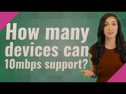 How many devices can 10mbps support?