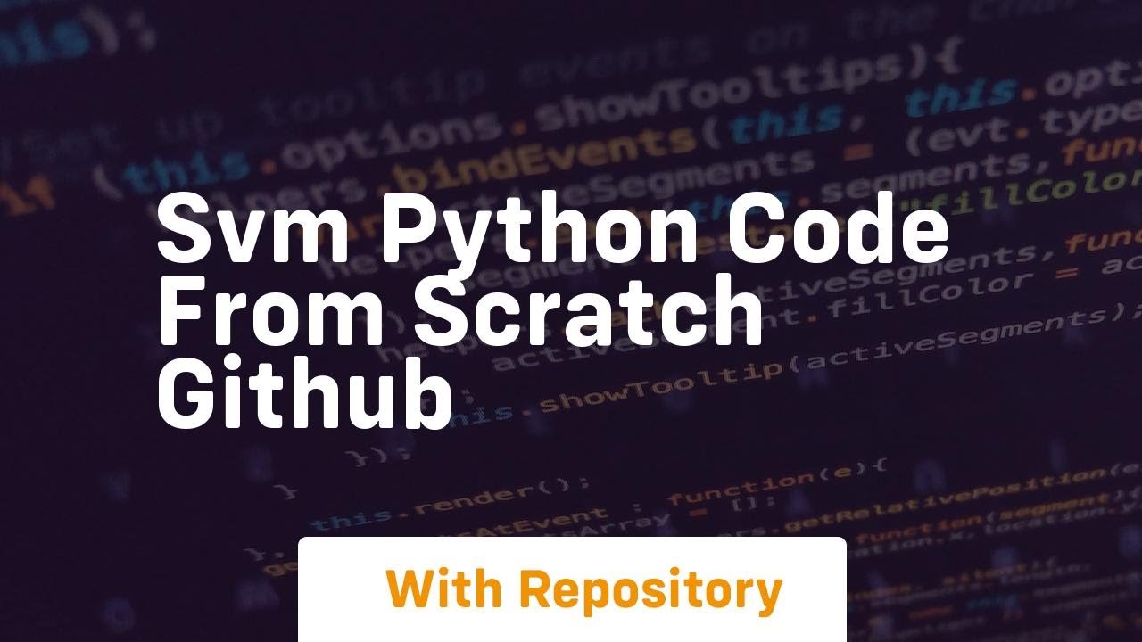 svm python code from scratch github