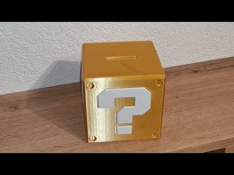 STL file QuestionBlock MoneyBox (optional with Sound!) ・Design to ...