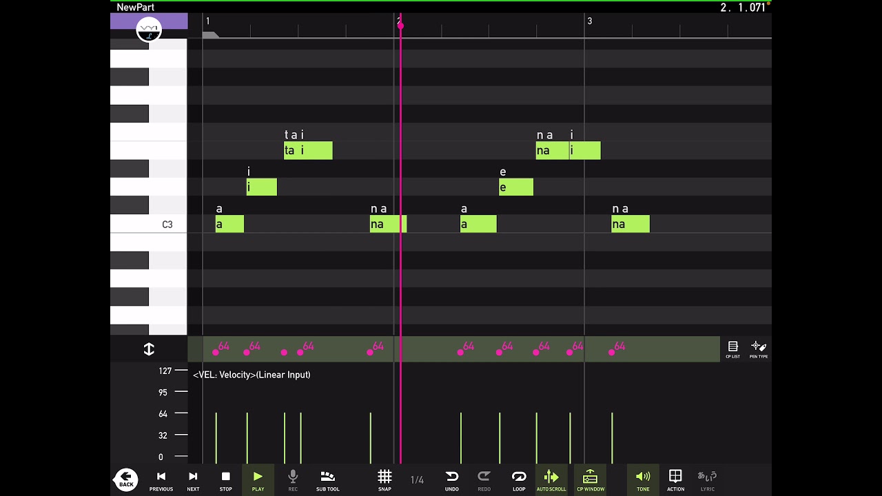 Using the mobile Vocaloid editor! :D