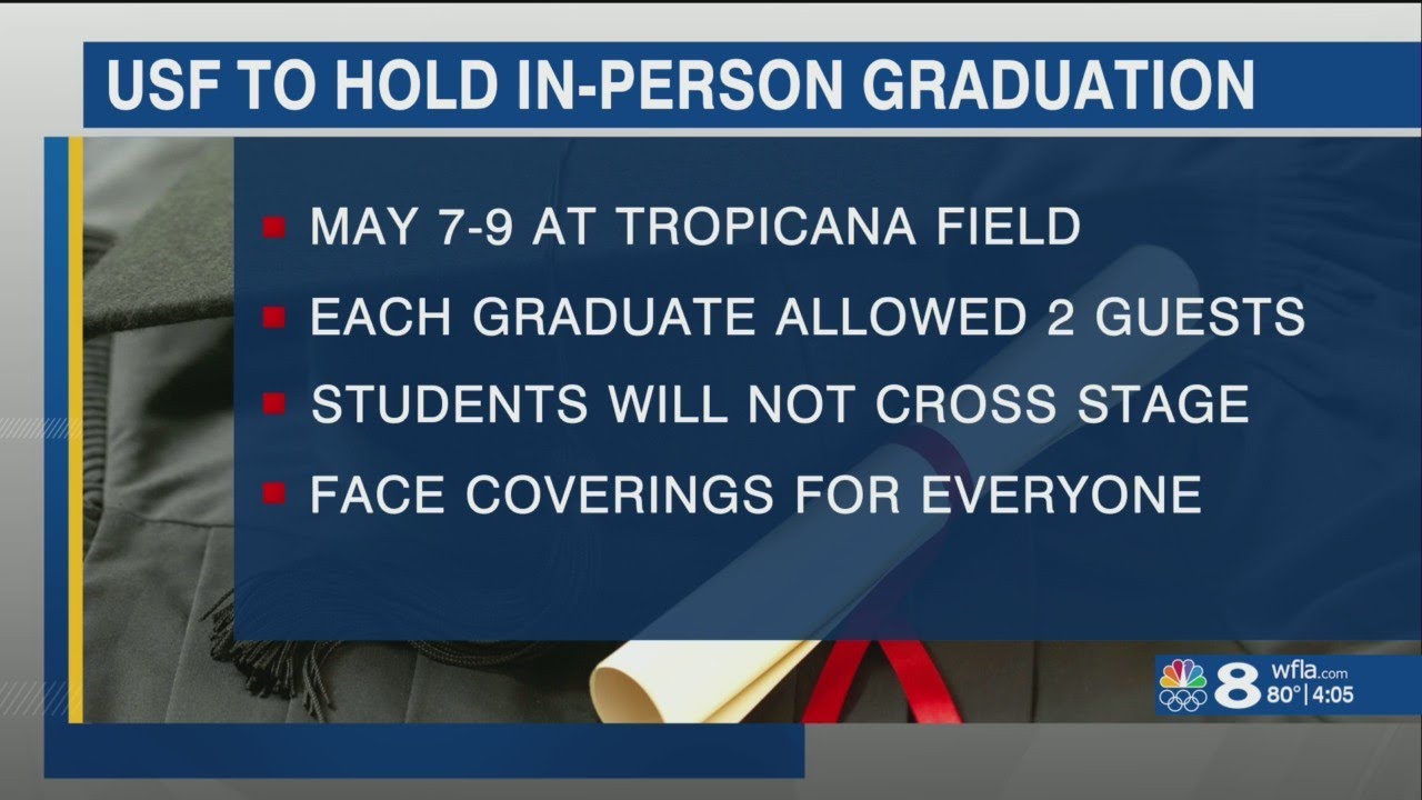 USF to hold in-person graduation ceremony this spring with no walking across stage, no names announc