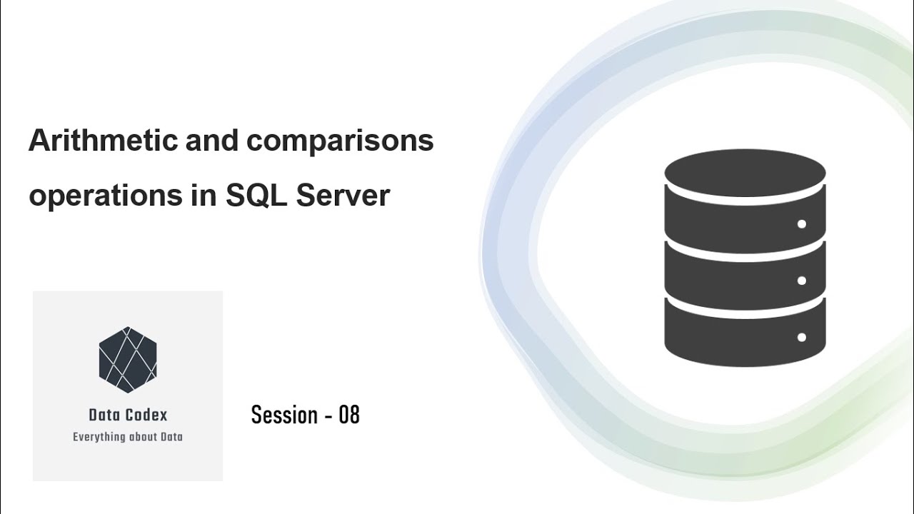 Arithmetic & Comparison Operators | SQL Server
