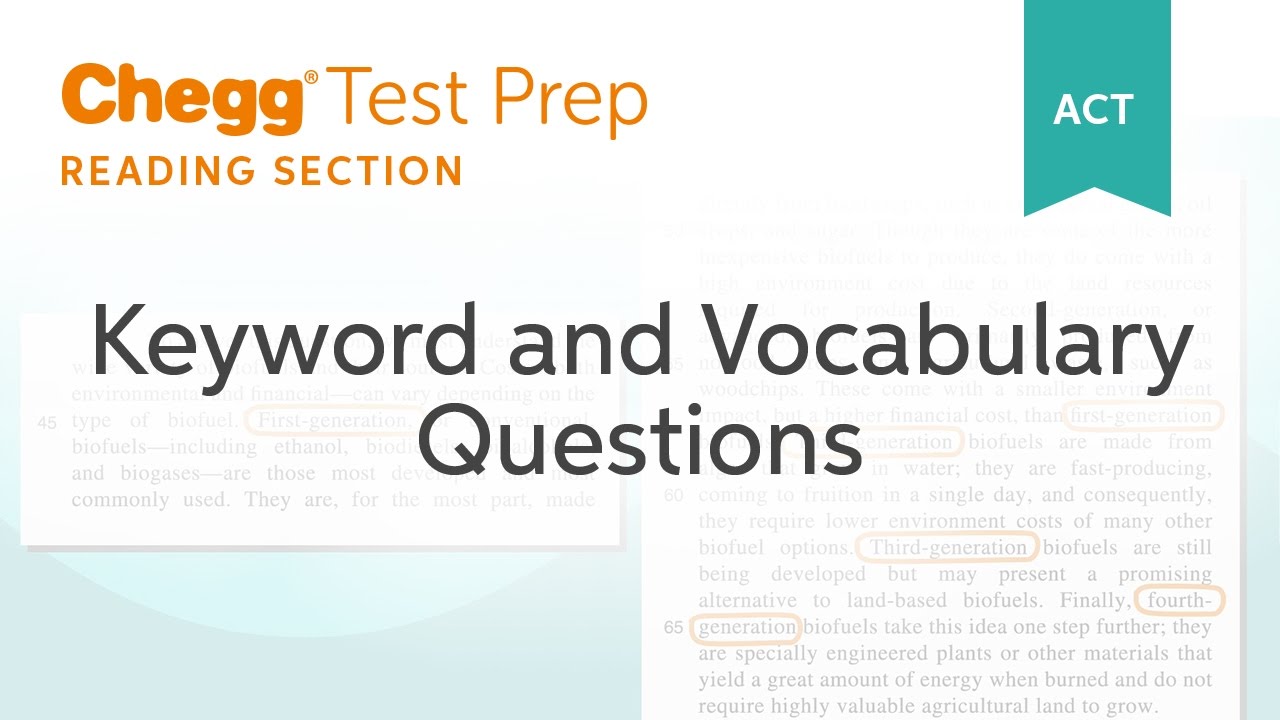 ACT Reading: Keyword and Vocabulary Questions - Chegg Test Prep