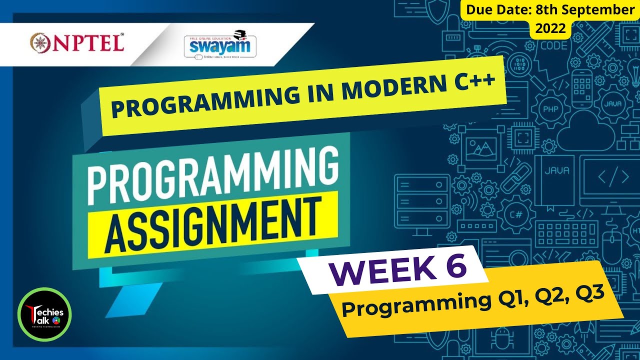 NPTEL Programming In Modern C++ Week 6 Programming Assignment Solution | July 2022 -IIT Kharagpur