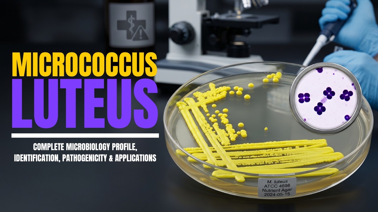 Micrococcus luteus Explained: Morphology, Biochemical Tests, Pathogenicity & Industrial Importance