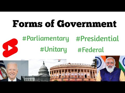 Forms of Government | Forms of Government in Political Science