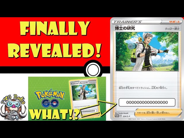 Pokemon GO: Professor Willow's trading card details