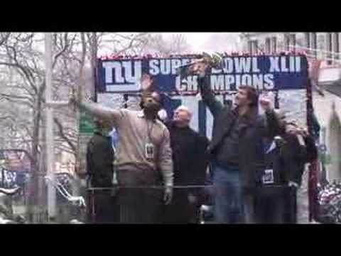 Scenes from the ticker tape parade for the New York Giants