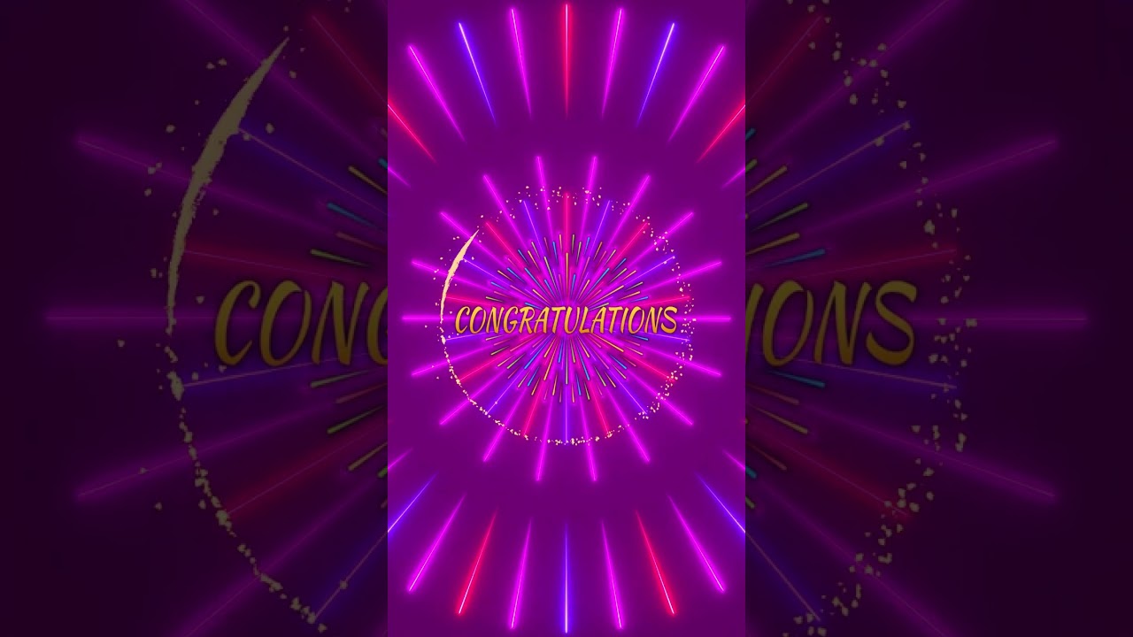 Congratulations! Congratulation! Congrats!