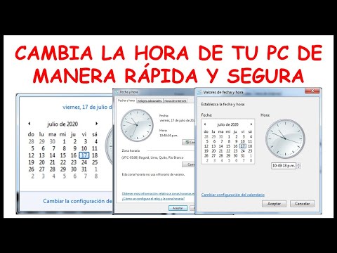 Cambiar la hora de Windows en la Pc o Laptop | Configura la fecha y hora de tu país | Observa el mes
