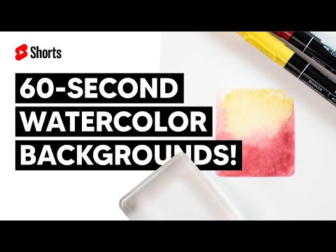 Create AMAZING Watercolor Backgrounds In 60 Seconds! #shorts