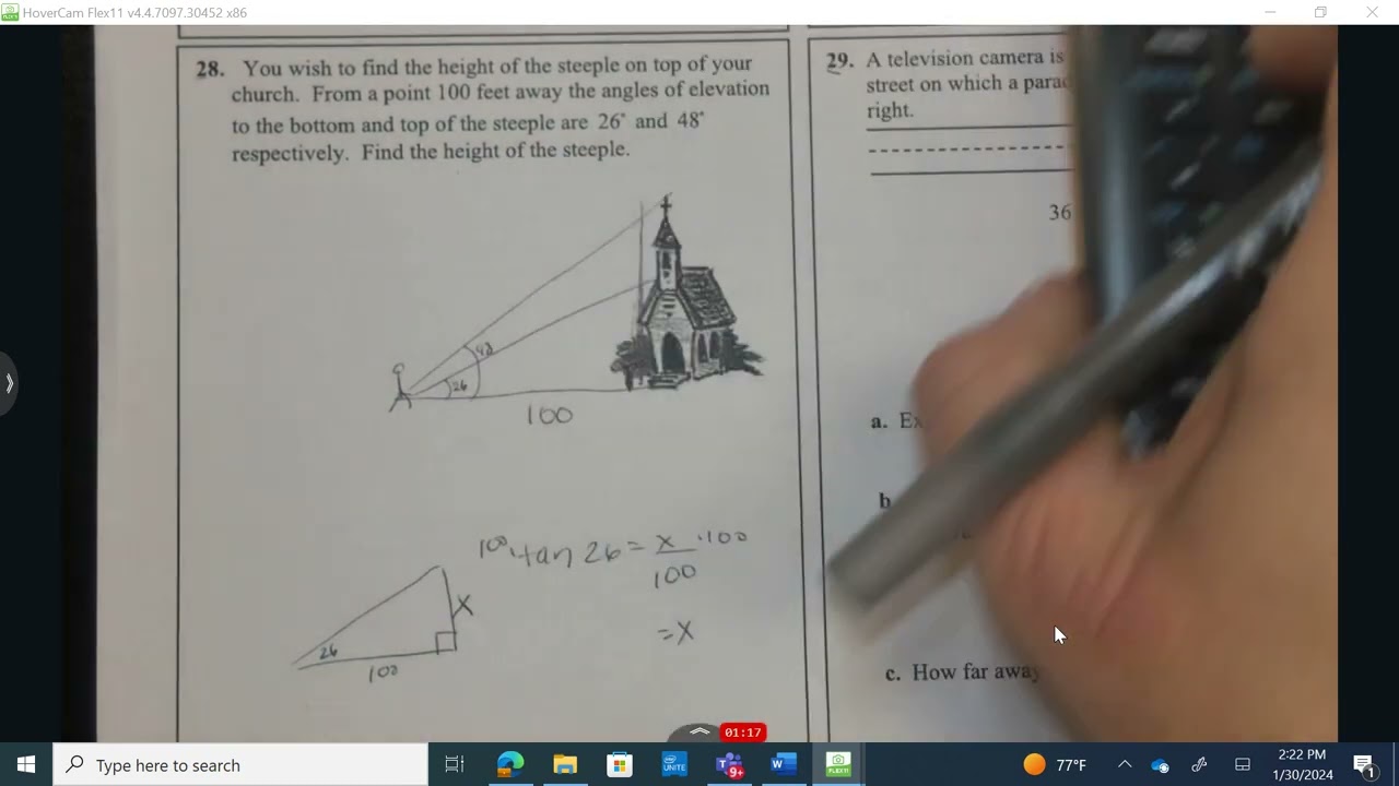 Unit Ten Review - Question 28
