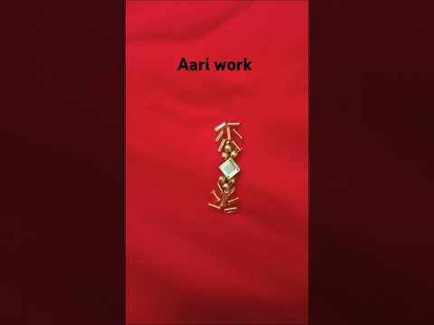 simple needle aari work design #aaribusiness #beginnersstitch #aariworkclasses #blouseideas
