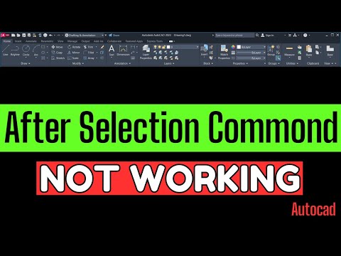 AutoCAD command not working After selection | command is not working in autocad