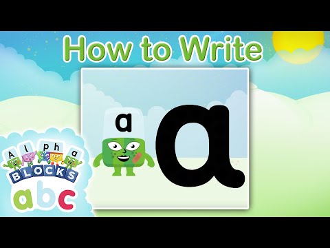 @officialalphablocks - Learn How to Write the Letter A | Curly Line | How to Write App