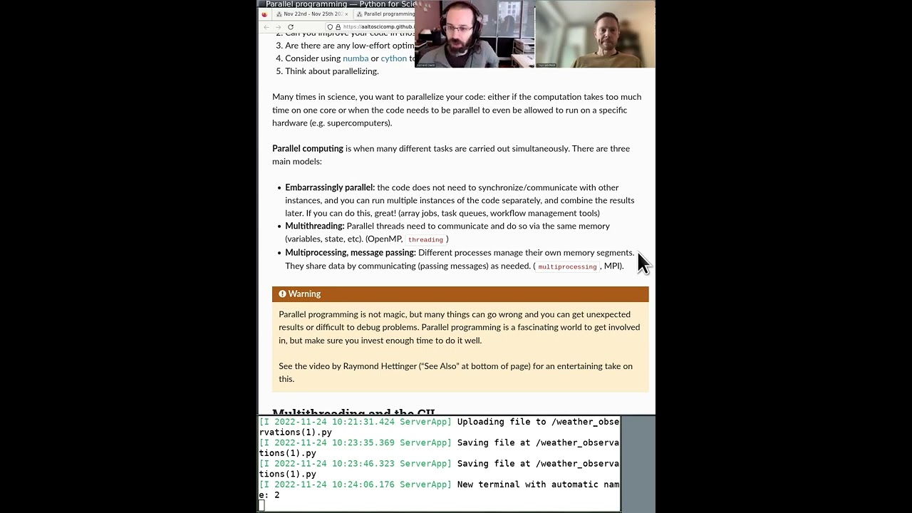 3.4 Parallel - Python for Scientific Computing 2022
