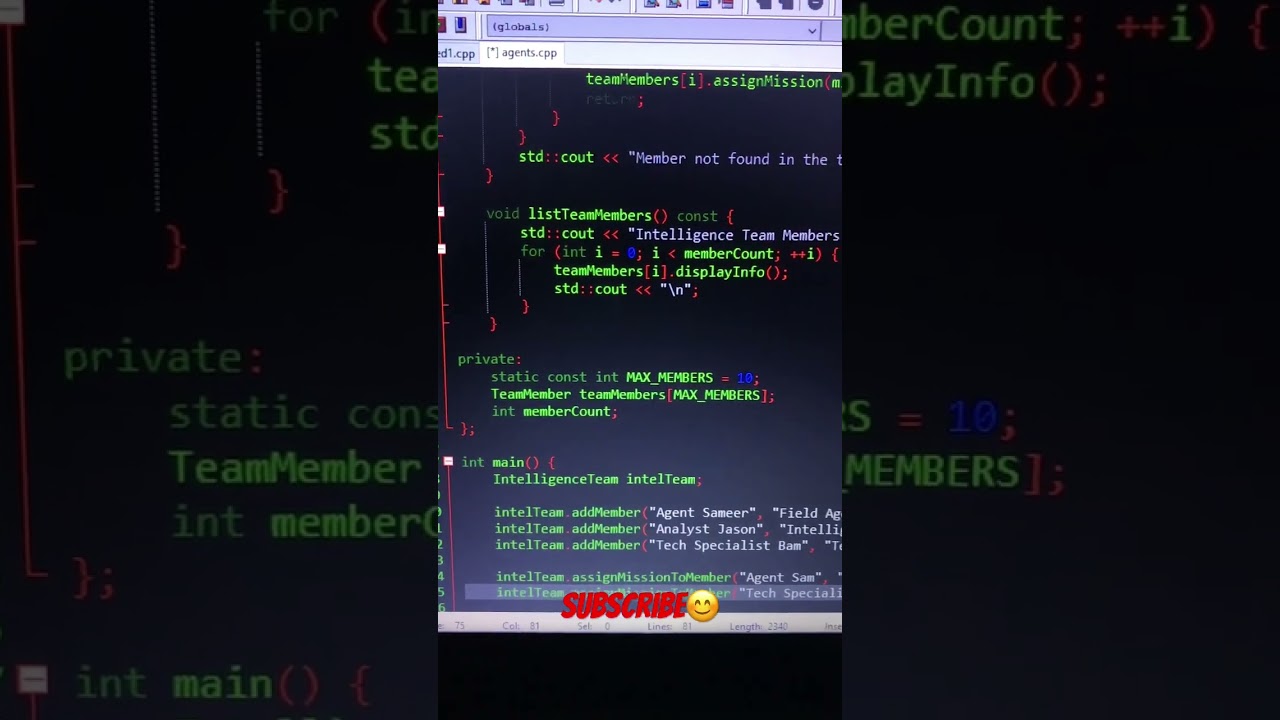intelligence team program IDE dev c++ #codemasters #coding #cplusplus #ccompiler #coderstokyo #cpp