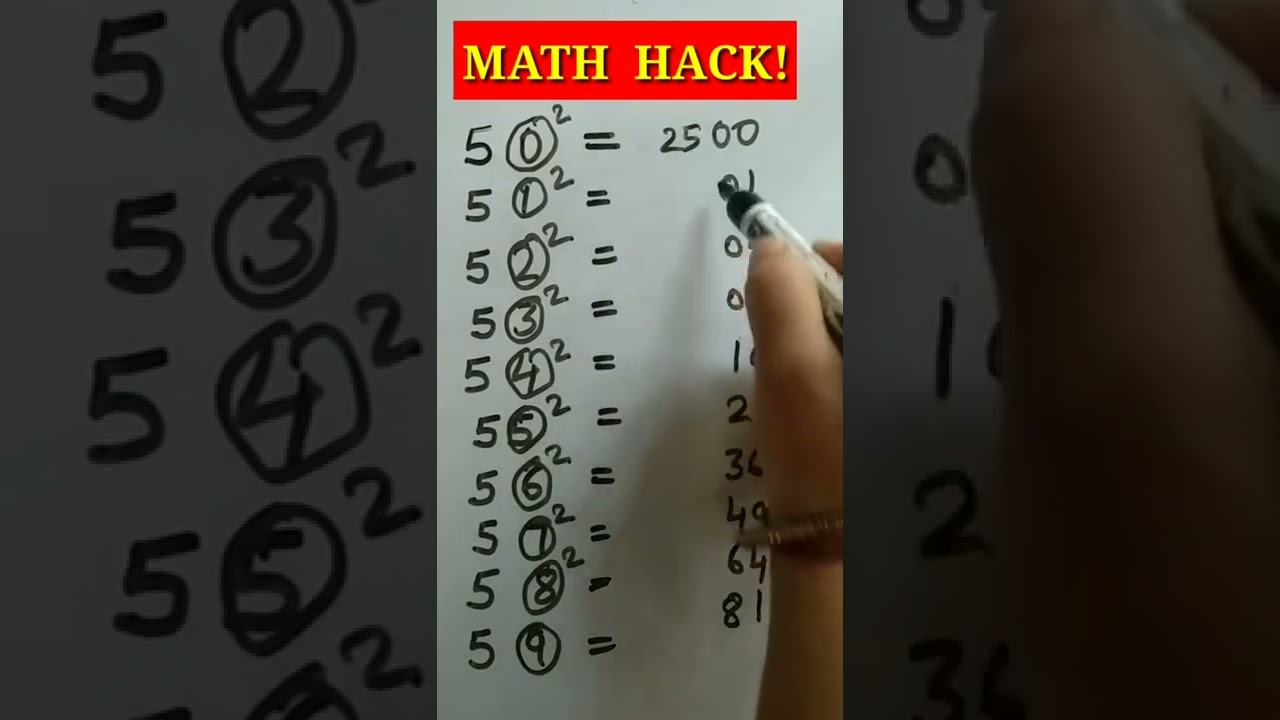 MATHS HACK ! |Interesting maths hack #shorts #maths #hack