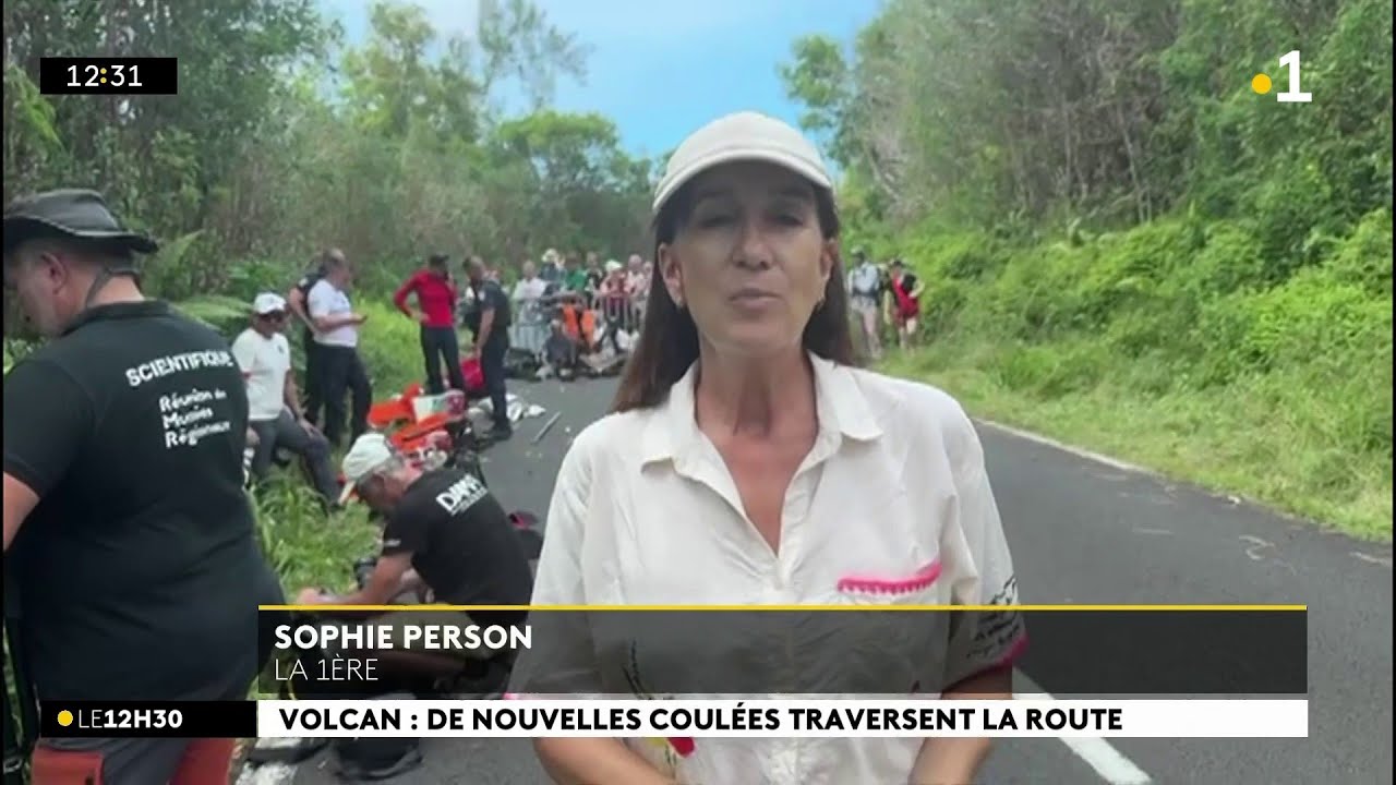 Eruption: New lava flows have reached the RN2! Sophie Person is on site