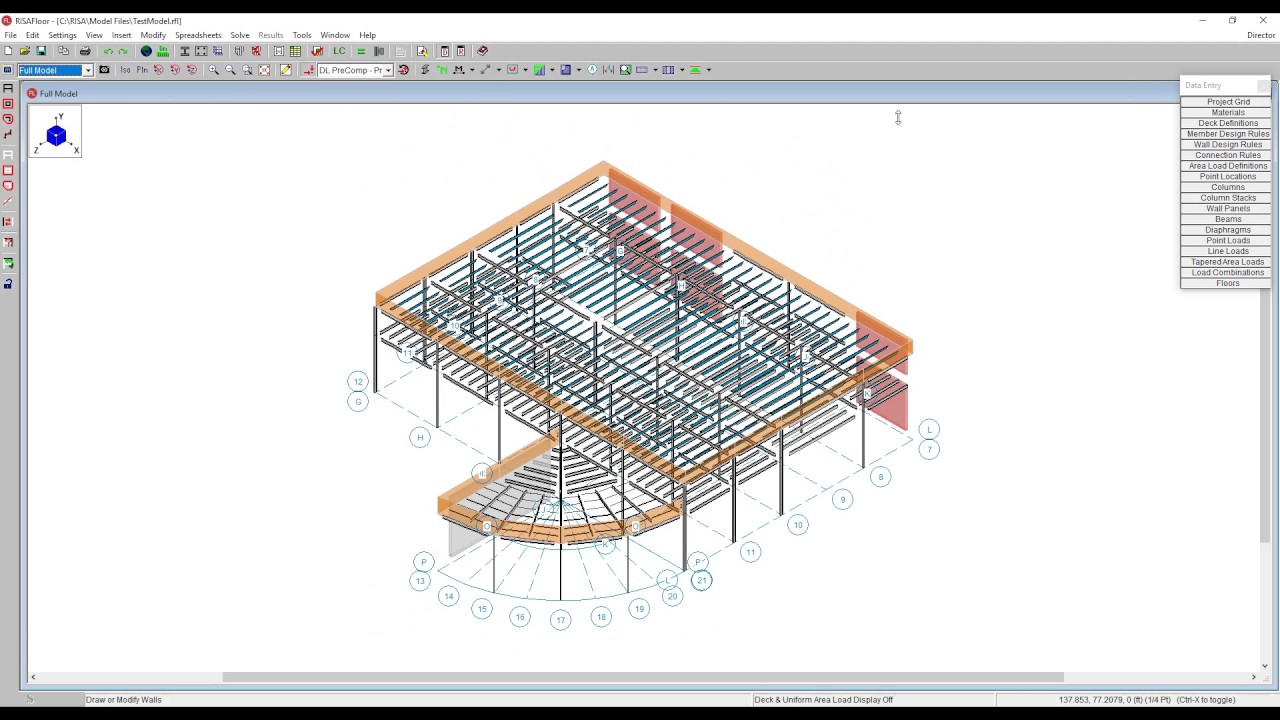 Adding Parapets in RISAFloor