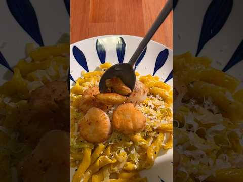 Scallops and pasta