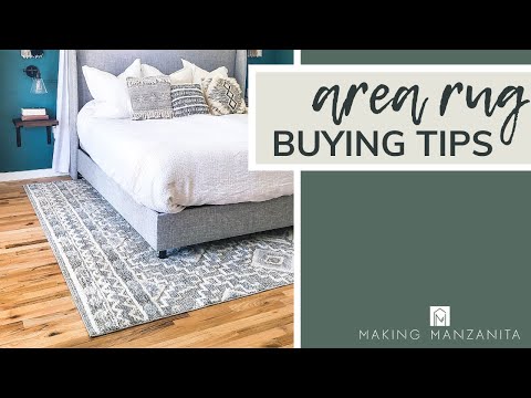 Rug Buying Tips | New Area Rug for Bedroom from Boutique Rugs (COUPON CODE: MANZANITA60)