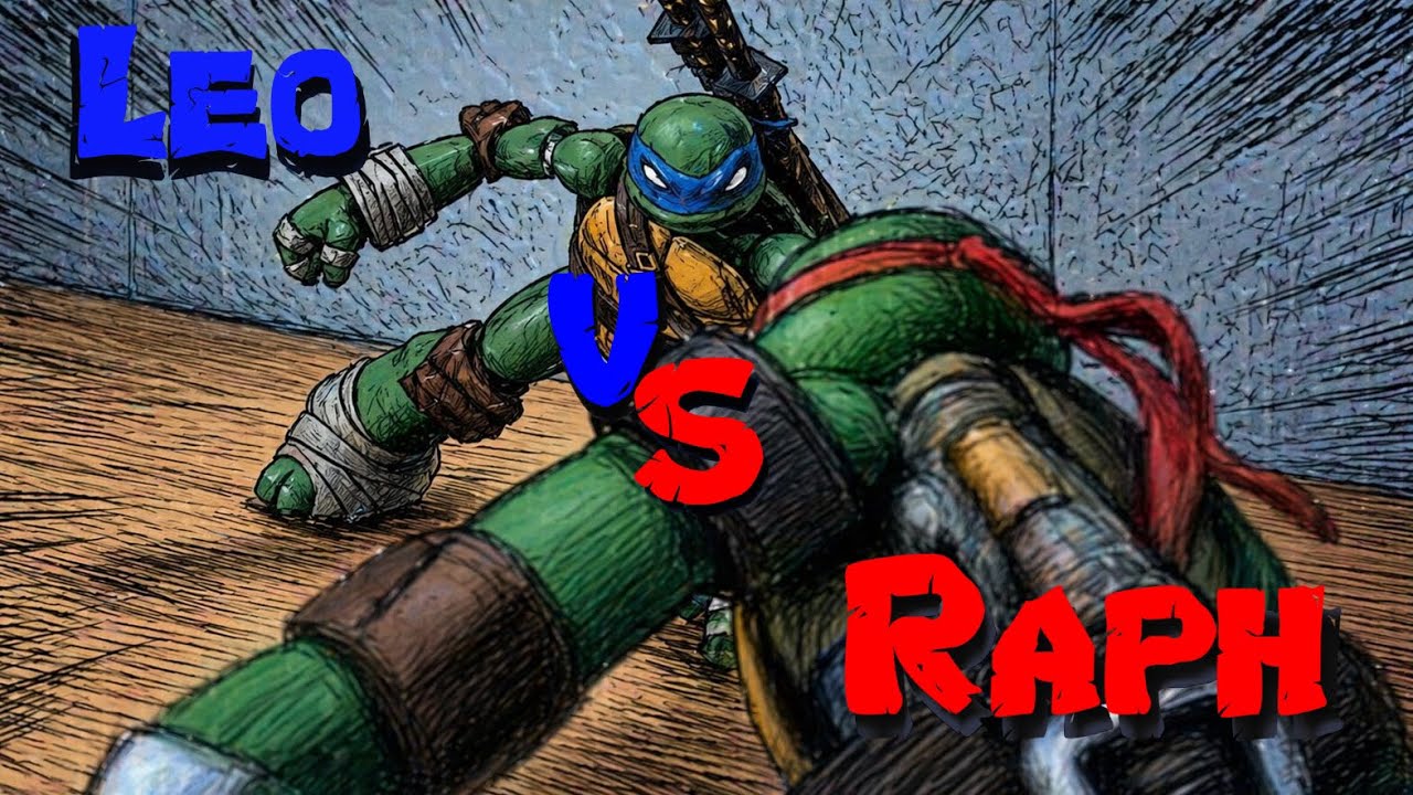 Leo vs Raph Stop Motion