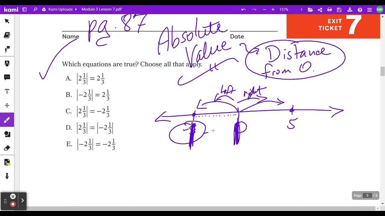 Eureka Squared - Grade 6 - Module 3 - Lesson 7