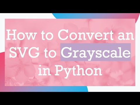 How to Convert an SVG to Grayscale in Python