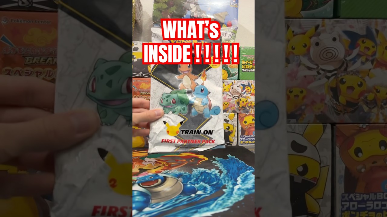 What’s Inside a Pokémon First Partner Pack?!