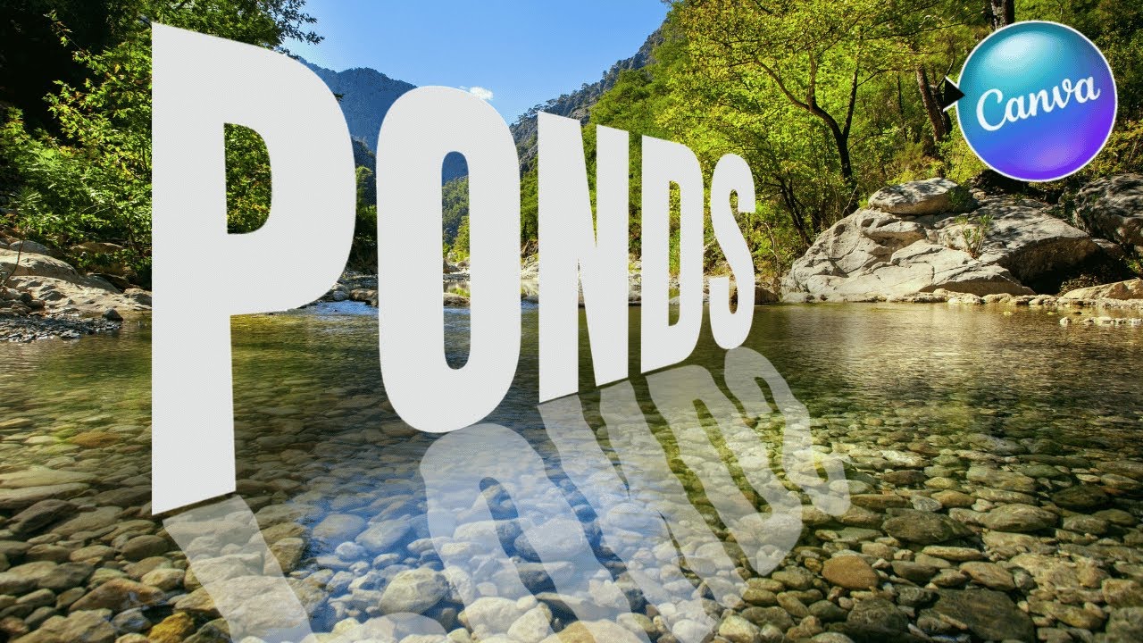 How to create 3-D Perspective Text Effect with Reflection using canva : canva graphic design