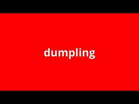 what is the meaning of dumpling