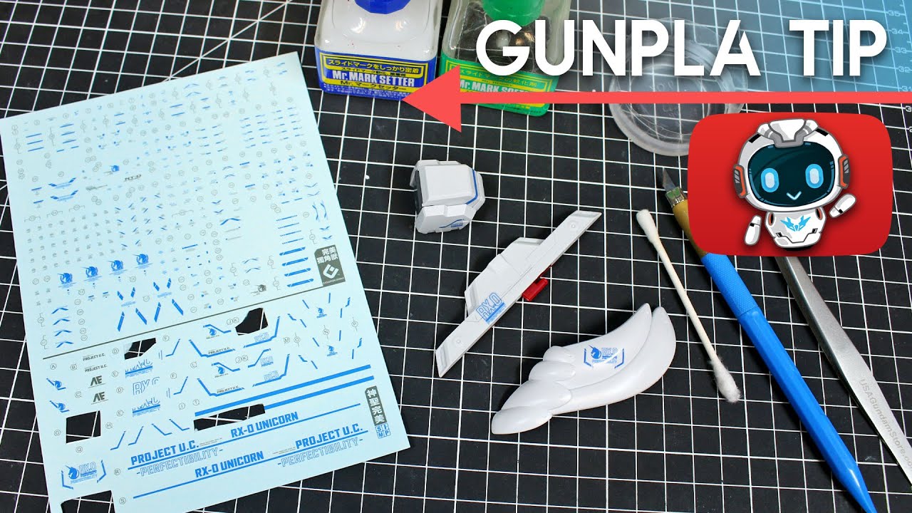 GUNPLA TIP: Waterslide Decals